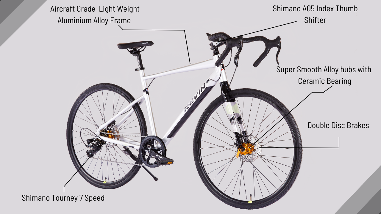Revin Carrera Roadbike | Road Cycle | Alloy Cycle | Revin Bikes | Bikecart